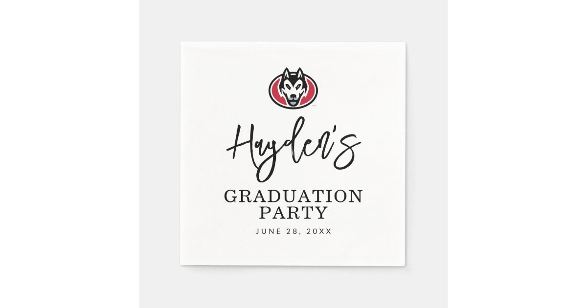 St. Cloud State Huskies Mascot Head Logo Napkins | Zazzle