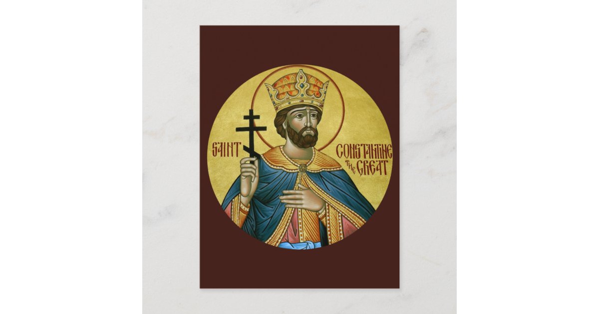 St. Constantine the Great Prayer Card | Zazzle