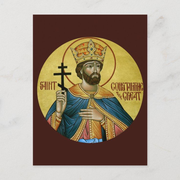 St. Constantine the Great Prayer Card | Zazzle