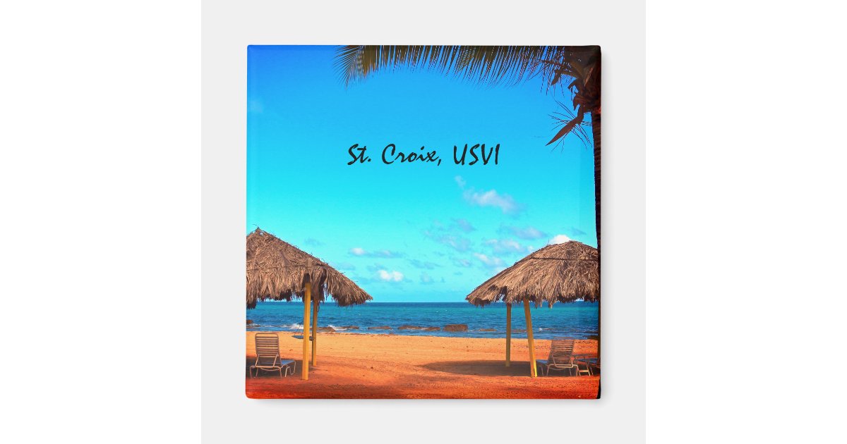 St. Croix Beach Scene Magnet | Zazzle
