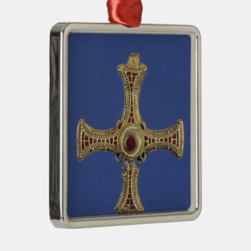 St. Cuthbert's Cross Metal Ornament | Zazzle