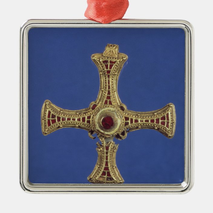St. Cuthbert's Cross Metal Ornament | Zazzle.com