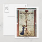 St. Dominic At The Cross Of Christ By Angelico Fra Postcard | Zazzle