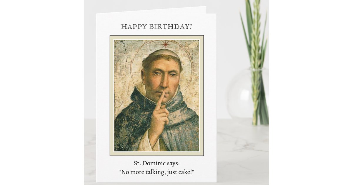 St. Dominic Birthday Blessing Religious Card | Zazzle
