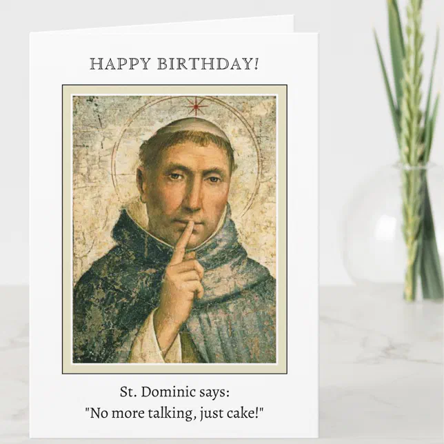 St. Dominic Birthday Blessing Religious Card | Zazzle