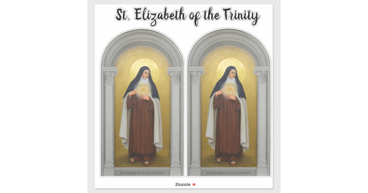 St. Elizabeth of the Trinity, Carmelite Saint Sticker | Zazzle