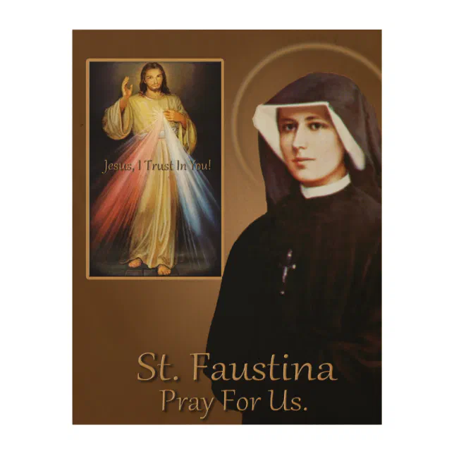 ST FAUSTINA WOOD WALL DECOR | Zazzle