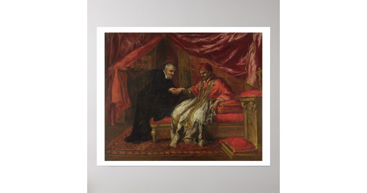 St. Filippo Neri Curing Pope Clemente VIII Poster | Zazzle