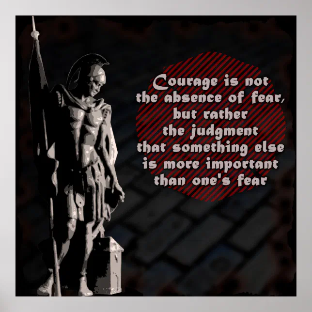 St. Florian Courage Firefighter Poster | Zazzle