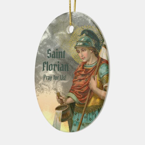 St. Florian with Bucket (Both; M 019) Ceramic Ornament | Zazzle