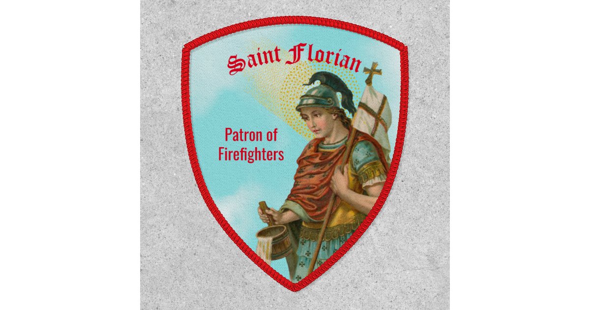 St. Florian with Bucket (Clear Skies; M 019) Patch | Zazzle