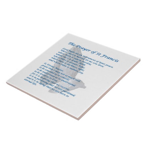 St Francis Prayer Tile | Zazzle