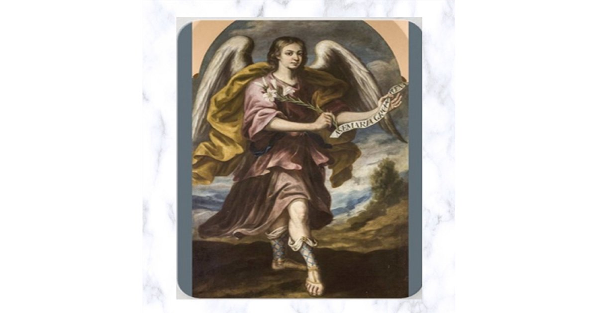 St. Gabriel the Archangel Prayer Card | Zazzle