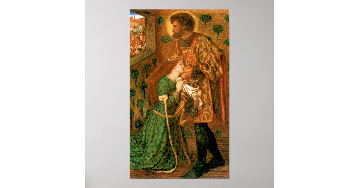 St George and the Princess Sabra Poster | Zazzle