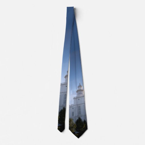 St. George LDS Temple Neck Tie | Zazzle