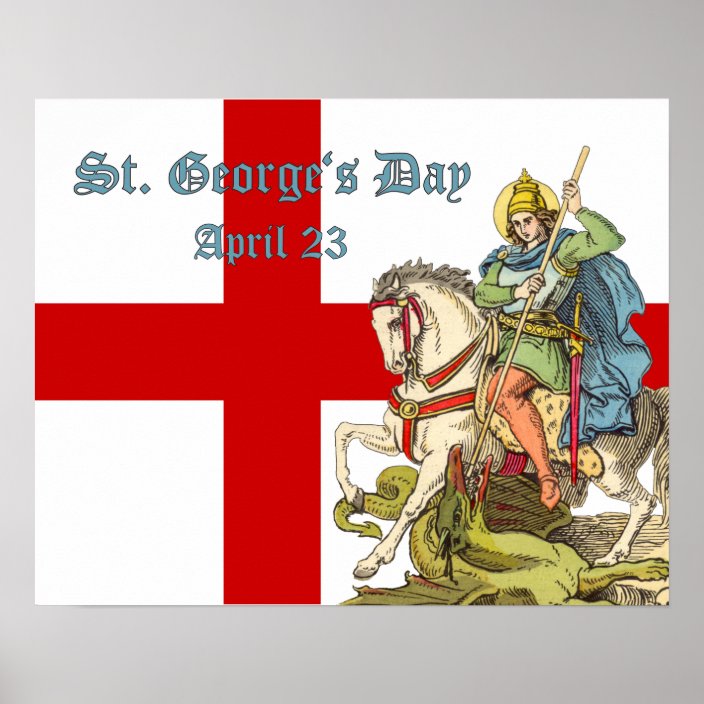 St. George on Horseback (BS 01) Poster | Zazzle.com