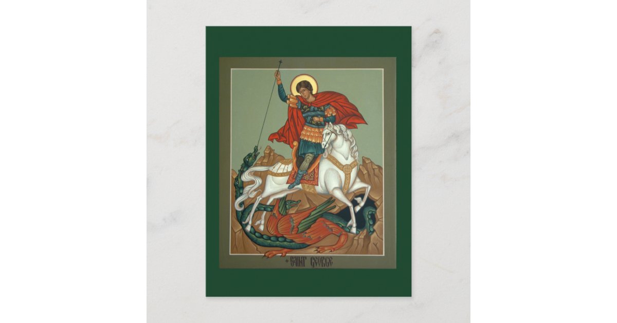 St. George Prayer Card | Zazzle