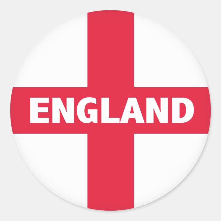 St George's Cross - England Flag Classic Round Sticker | Zazzle.com