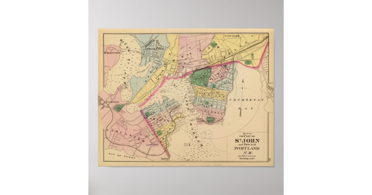 St John, Portland, NB Poster | Zazzle