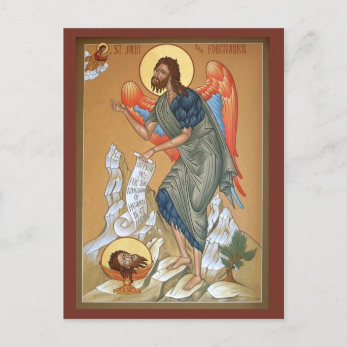 St. John the Forerunner Prayer Card | Zazzle.com