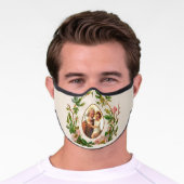 St Joseph and Jesus Catholic Religious Vintage Premium Face Mask | Zazzle