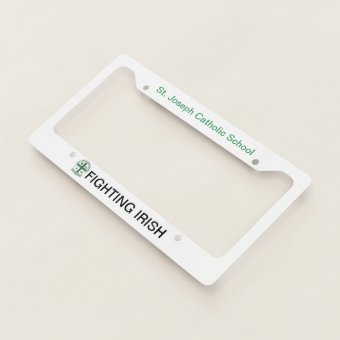 St. Joseph Catholic School License Plate Frame | Zazzle