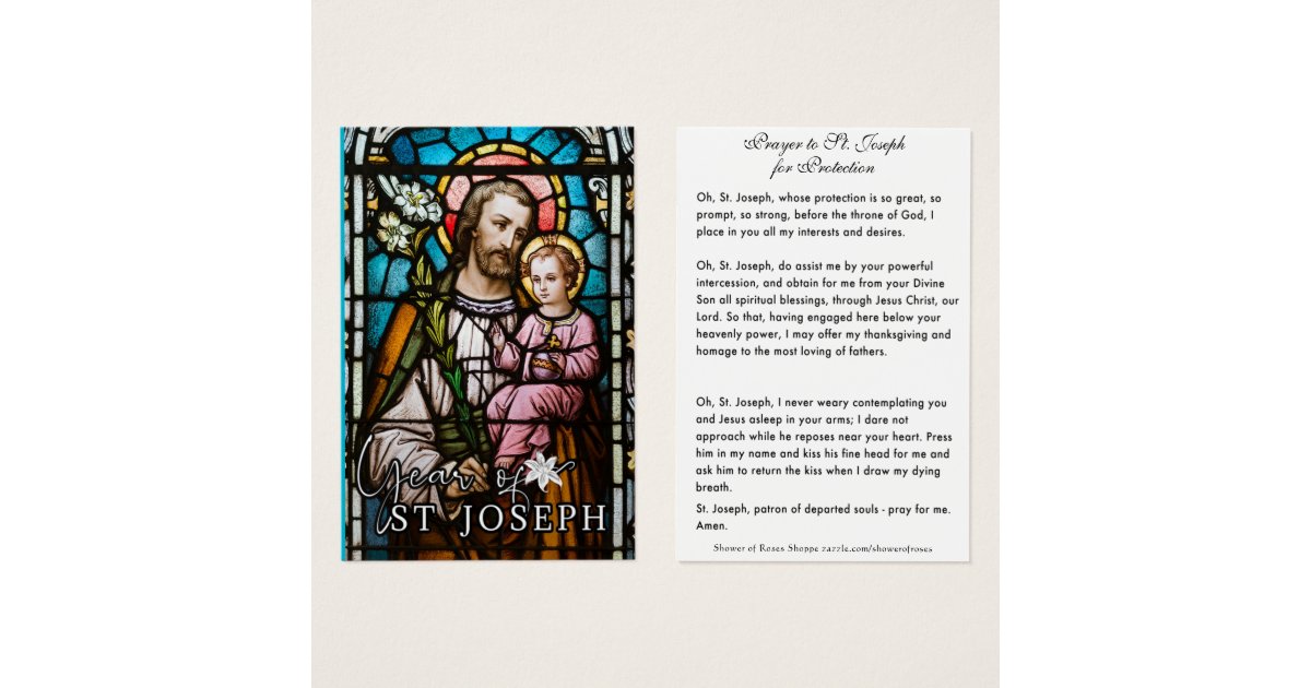 St. Joseph Jesus Catholic Protection Prayer | Zazzle
