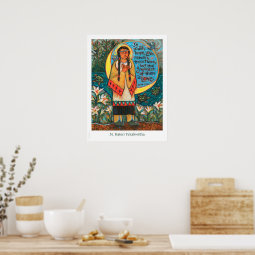 St. Kateri Tekakwitha Catholic Classroom poster | Zazzle