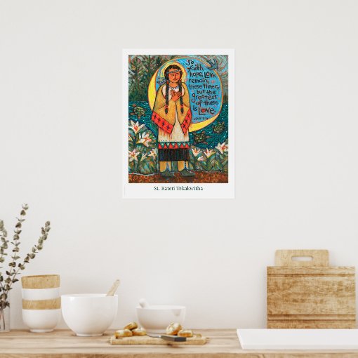 St. Kateri Tekakwitha Catholic Classroom poster | Zazzle