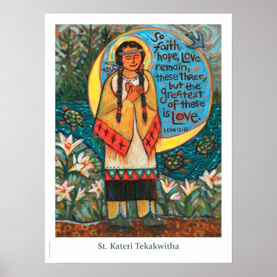 St. Kateri Tekakwitha Catholic Classroom poster | Zazzle.com