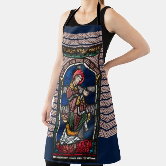 St. Lawrence Patron Saint of Cooks Catholic Apron | Zazzle.com