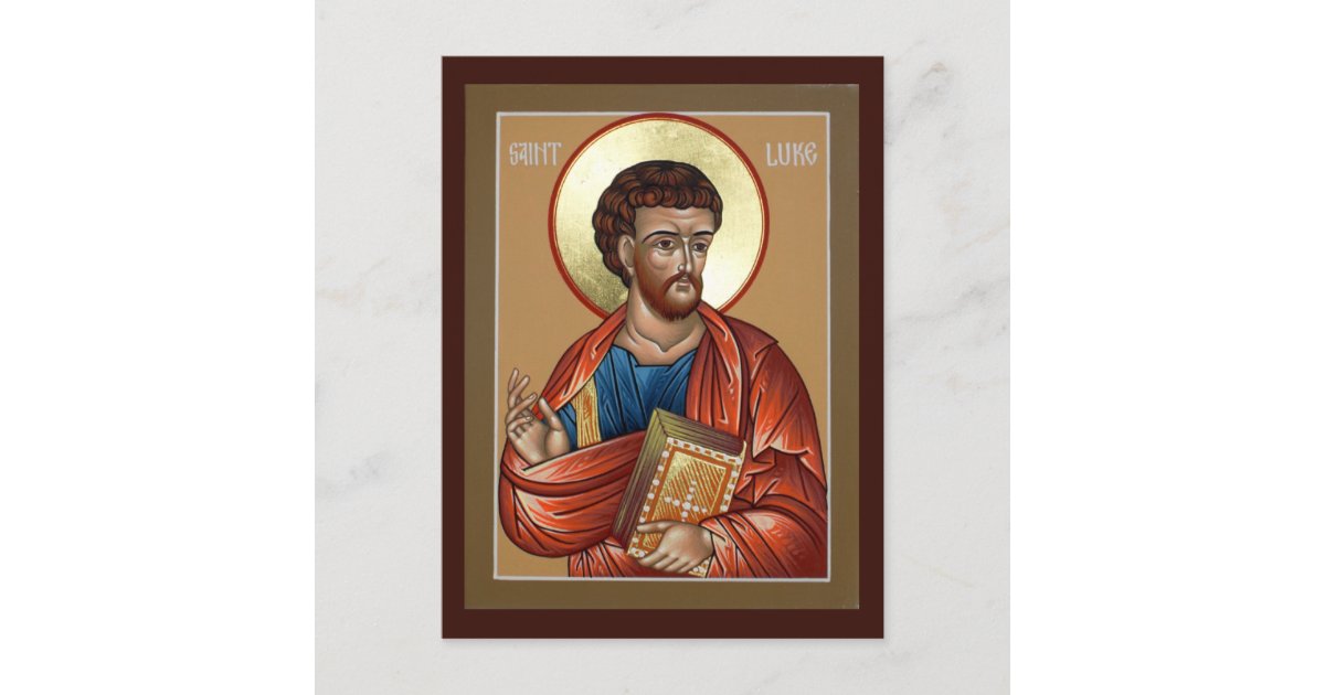 St. Luke Prayer Card | Zazzle