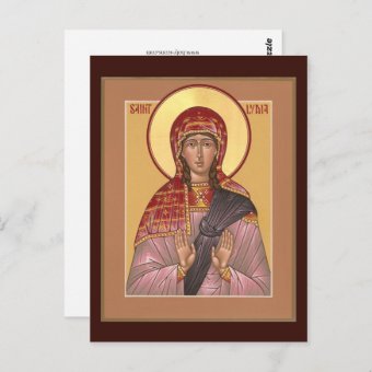 St. Lydia Prayer Card | Zazzle