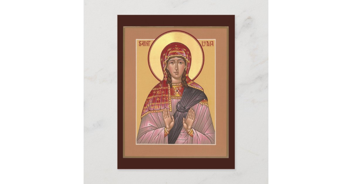 St. Lydia Prayer Card | Zazzle