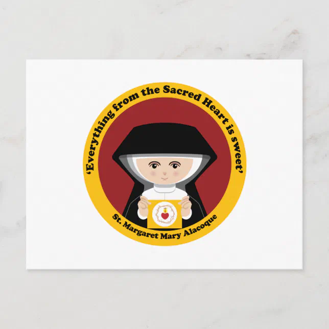 St. Margaret Mary Alacoque Postcard | Zazzle