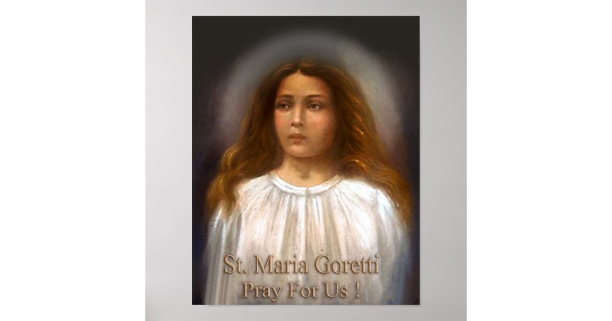 St. Maria Goretti, Martyr for Purity, Poster | Zazzle