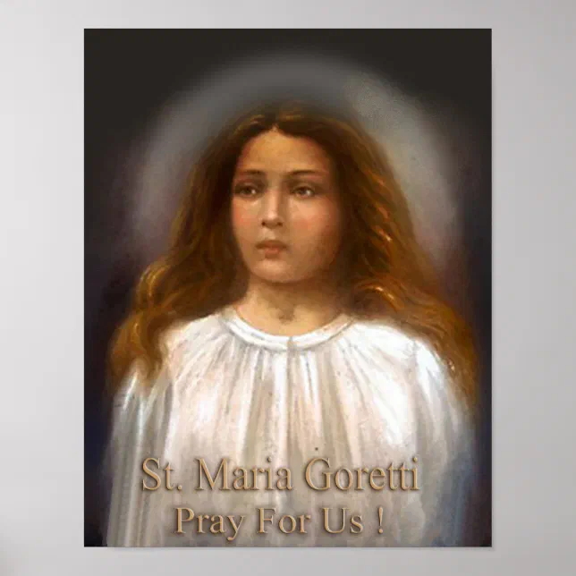 St. Maria Goretti, Martyr for Purity, Poster | Zazzle