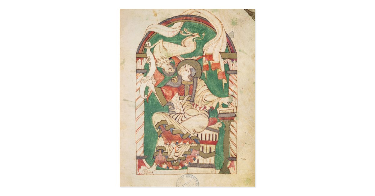 St. Mark, from a gospel from Corbie Abbey Postcard | Zazzle.com