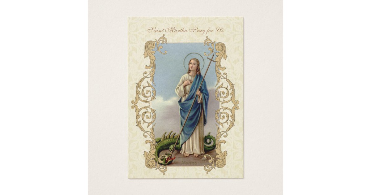 St. Martha 9 week Novena HOLY CARD | Zazzle