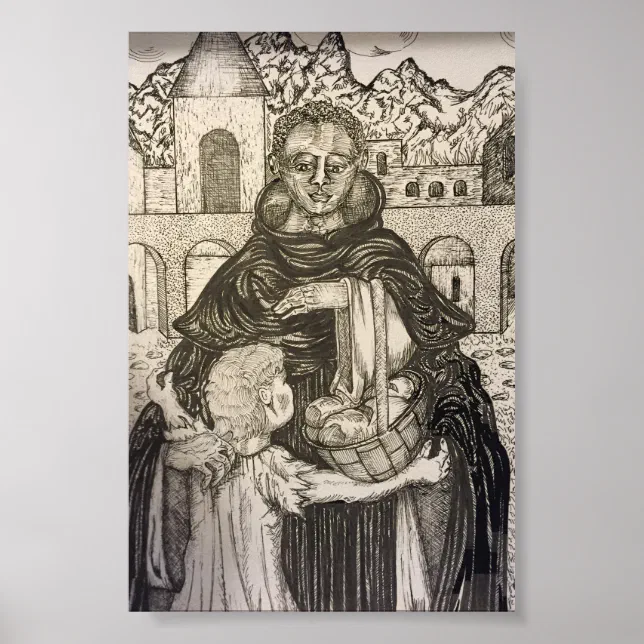 St. Martin de Porres and Child Poster | Zazzle