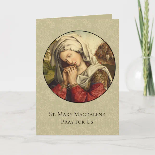 St. Mary Magdalene Feast Day July 22 Thank You Card | Zazzle