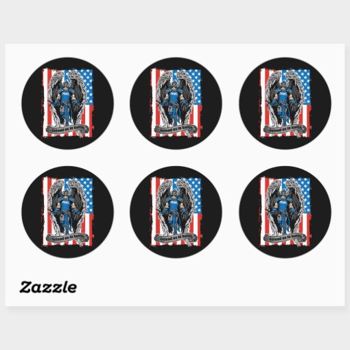 St. Michael Angel Defend Us in Battle Classic Round Sticker | Zazzle