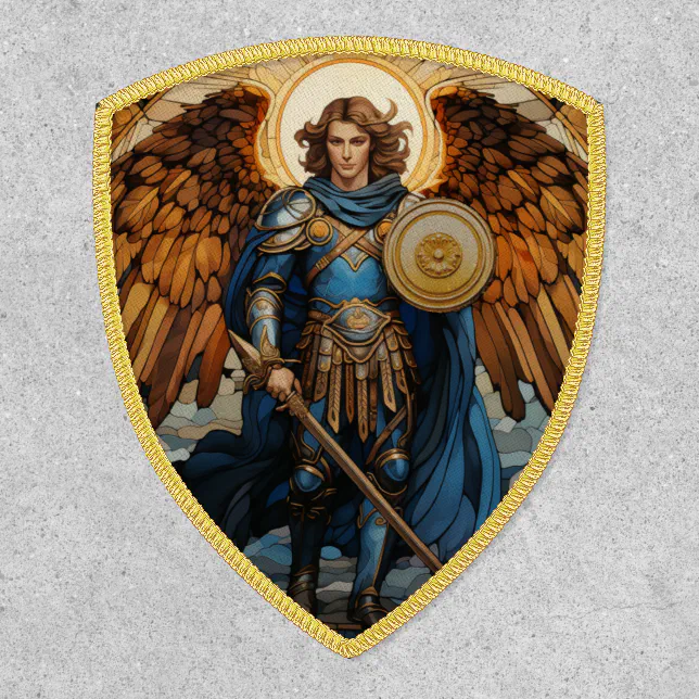 St. Michael Archangel Catholic Angel Religious Patch | Zazzle