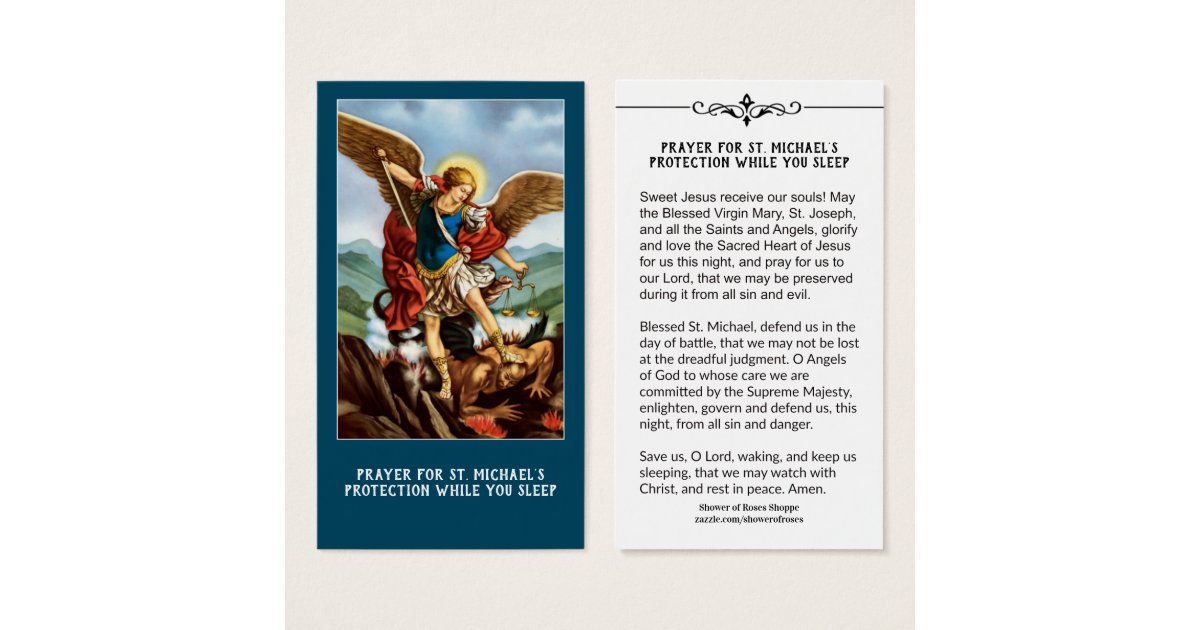 St. Michael Archangel Protection Catholic Prayer | Zazzle