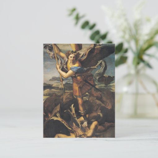 St. Michael Overwhelming the Demon, 1518 Postcard | Zazzle