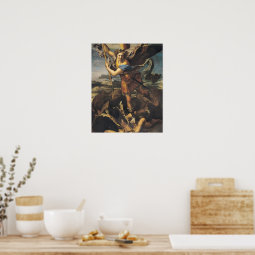 St. Michael Overwhelming the Demon, 1518 Poster | Zazzle