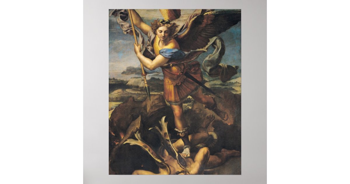 St. Michael Overwhelming the Demon, 1518 Poster | Zazzle