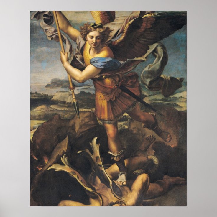 St. Michael Overwhelming the Demon, 1518 Poster | Zazzle