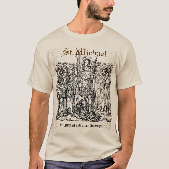 St. Michael T-Shirt - Mens | Zazzle.com
