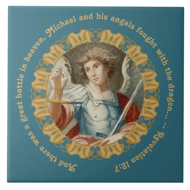 St. Michael the Archangel (M 010) Ceramic Tile | Zazzle